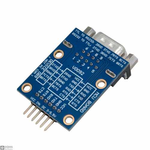 Max232 Rs232 To Ttl Converter Module Db9 Serial Port Connector - EPH
